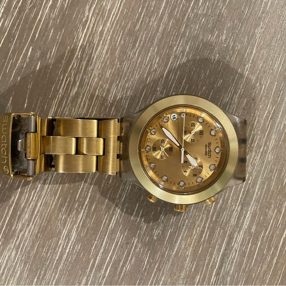 Swatch | Jewelry | Swatch Gold Watch | Poshmark